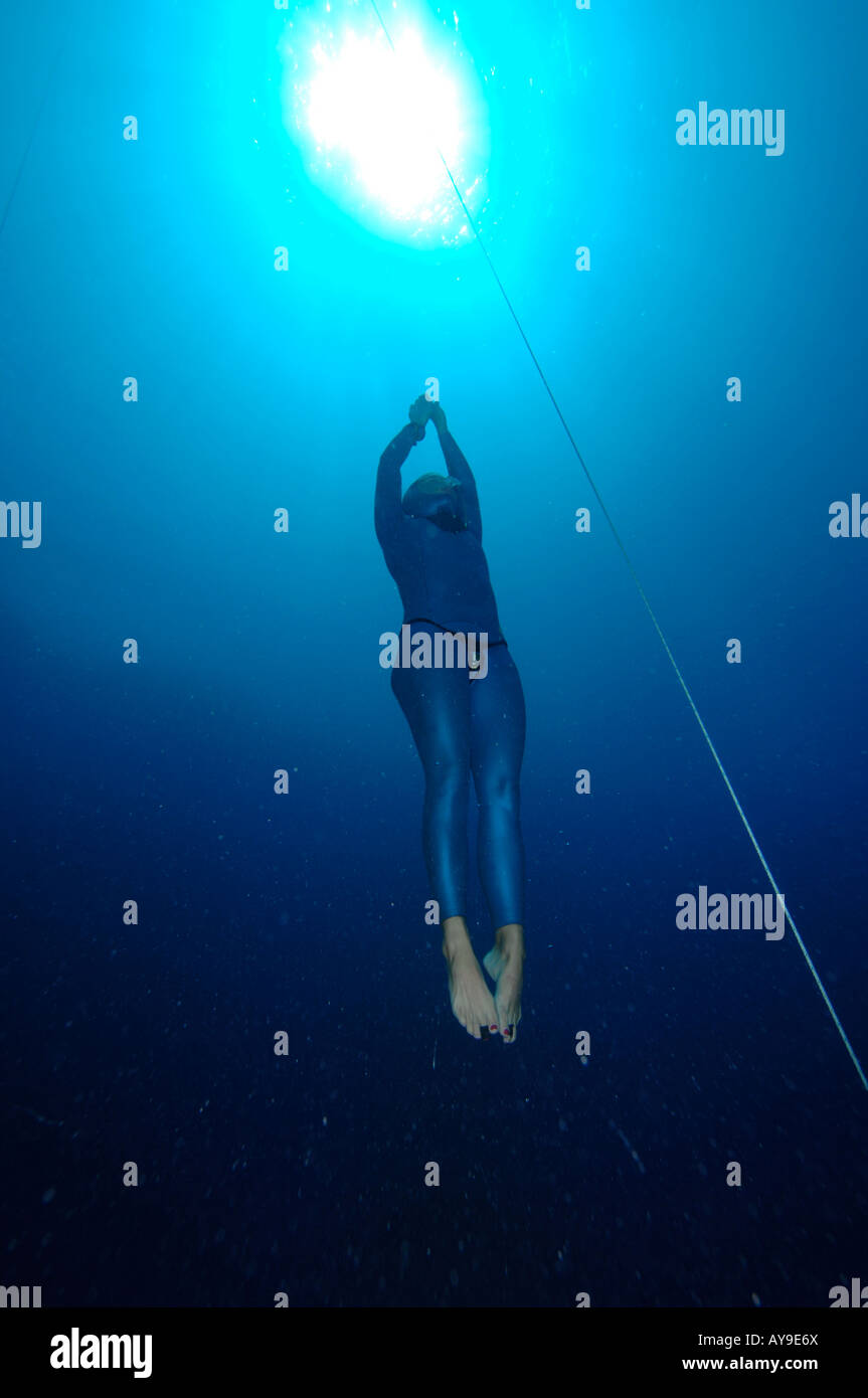 Woman diving into sea uk hi-res stock photography and images - Alamy