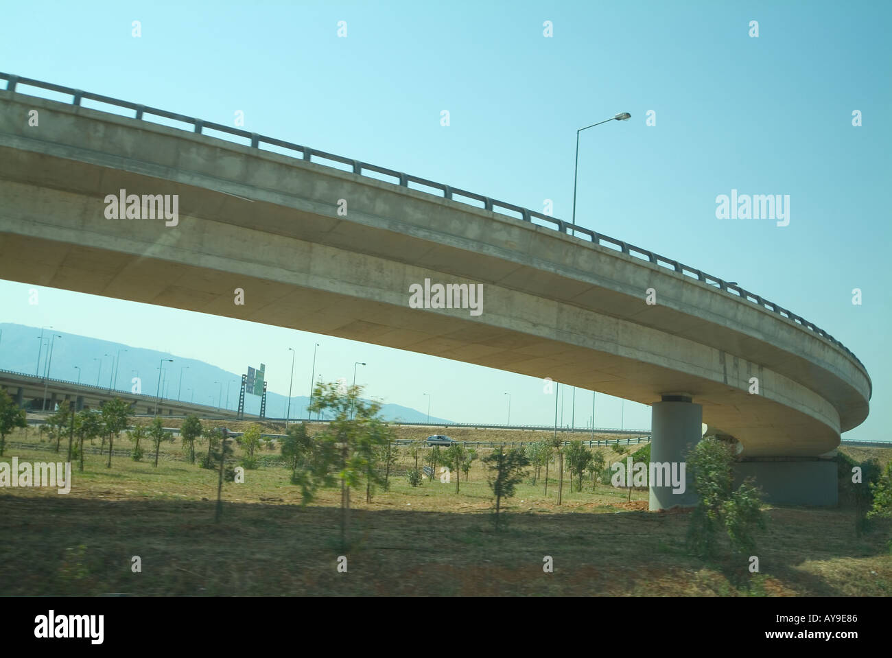 Greece Athens Highway Stock Photo - Alamy