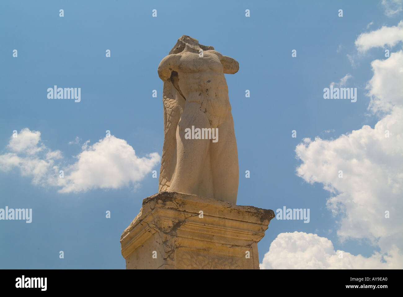 Greece Athens Statue in Ancient Agora Gardens Stock Photo - Alamy