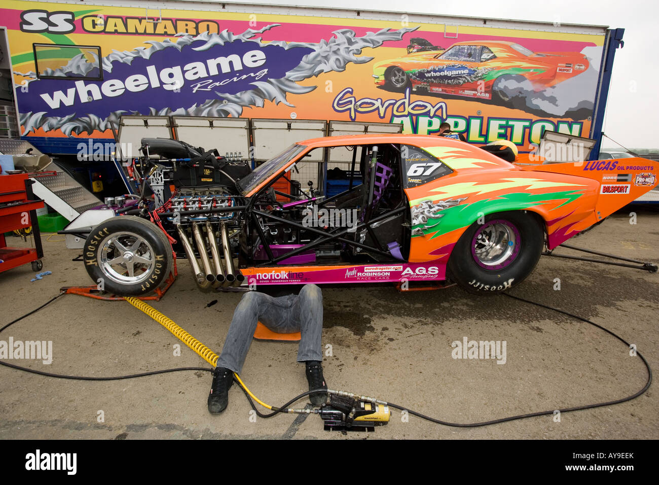 Engine dragster racing car hi-res stock photography and images - Alamy