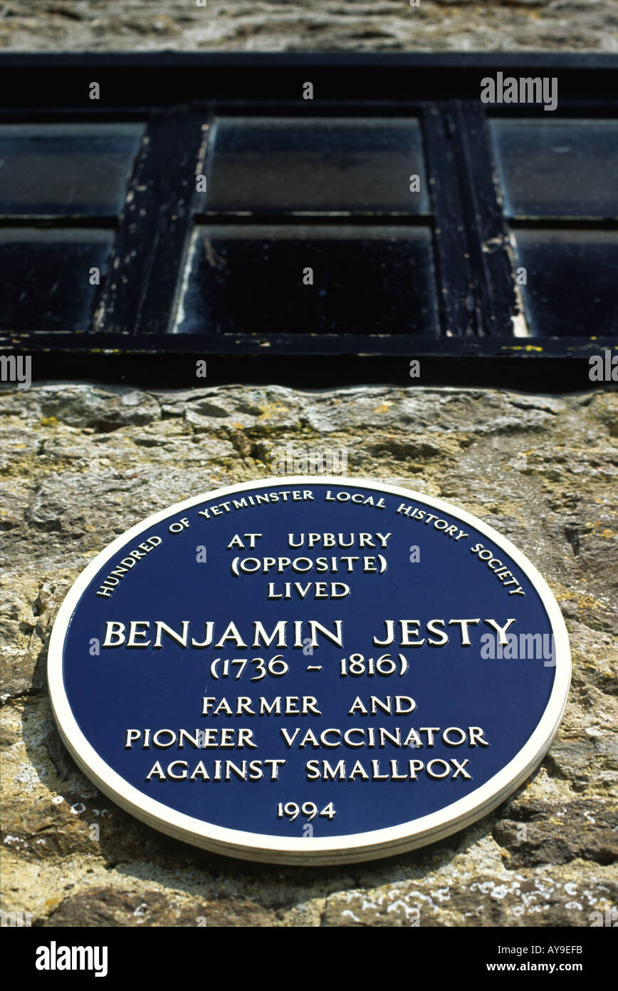 Benjamin Jesty Smallpox Vaccinator Sign In Yetminster village South ...
