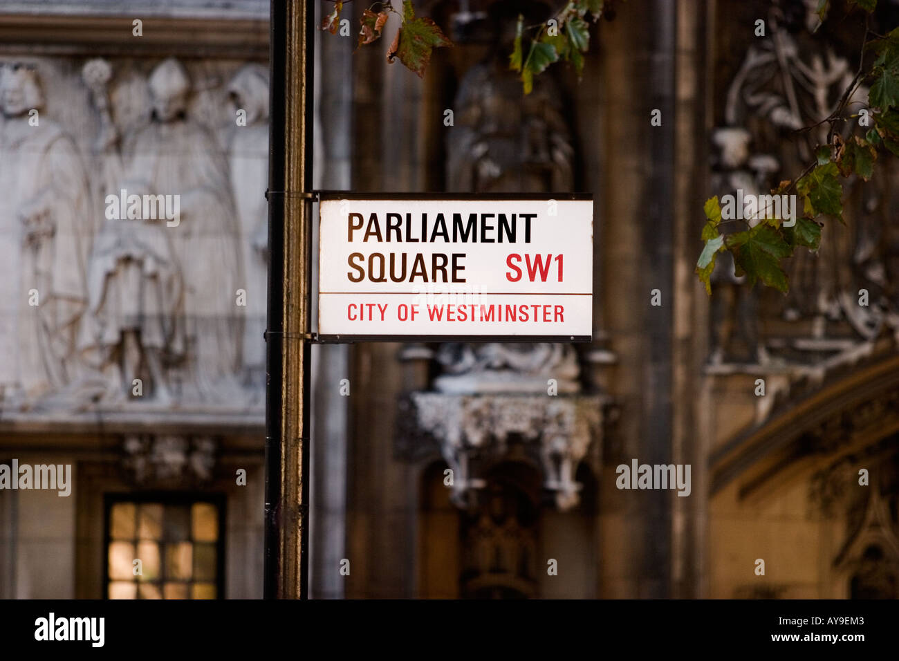 Parliament square london sign hi-res stock photography and images - Alamy