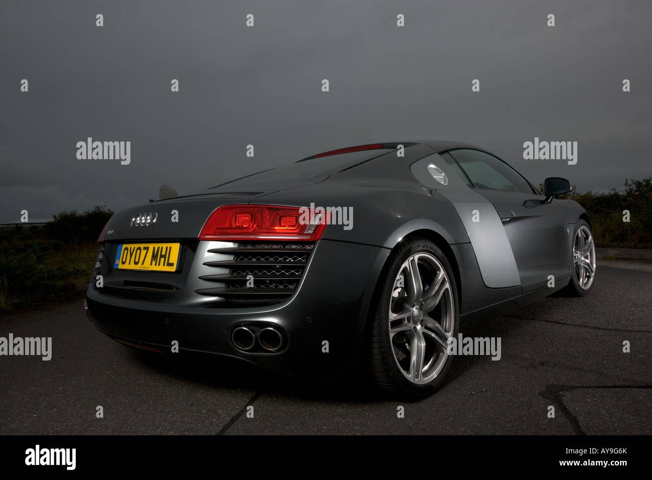 AUDI R8 SILVER 2008 Stock Photo - Alamy