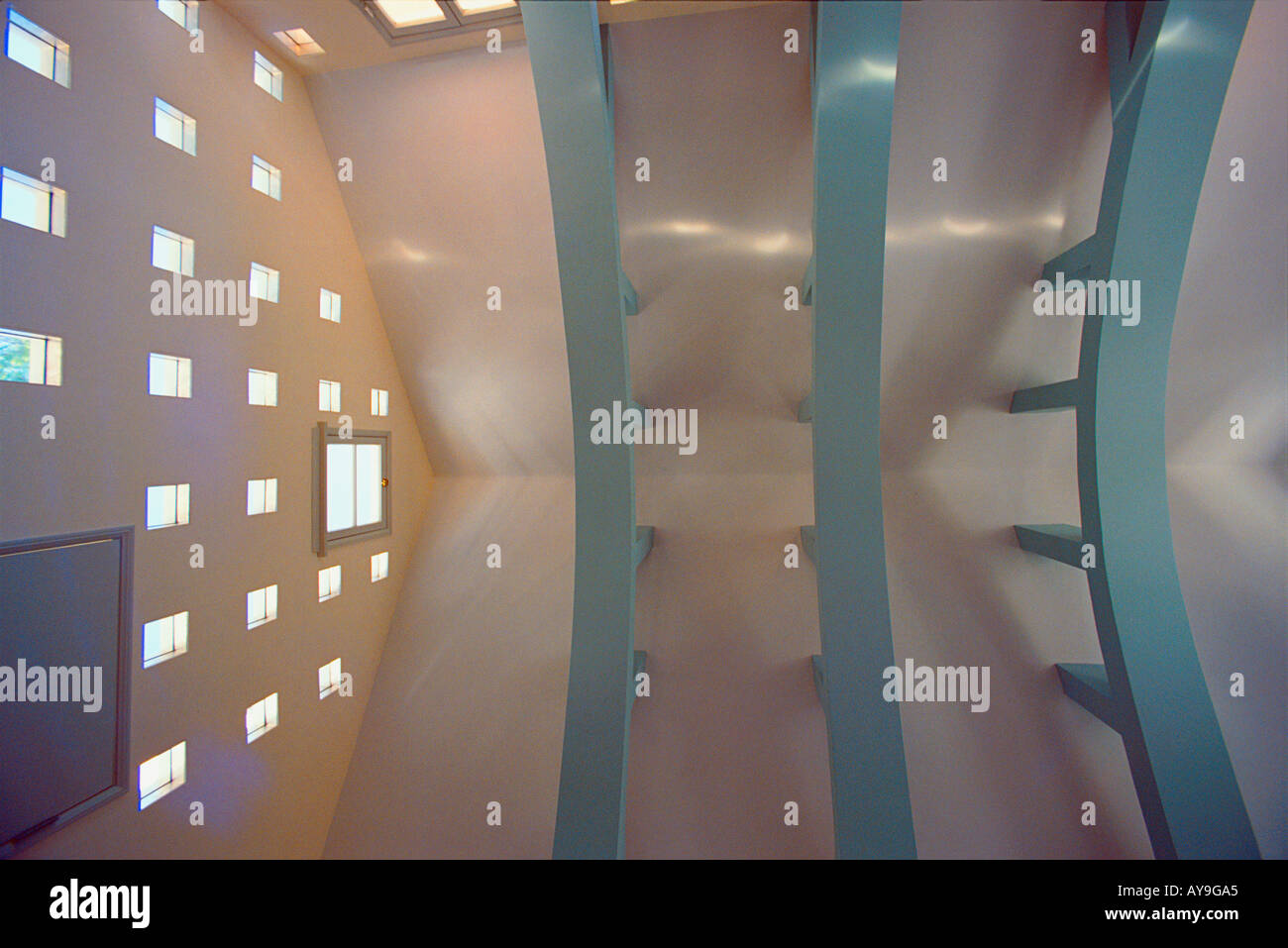 Overhead abstract view of architectural interior pattern house man made ...