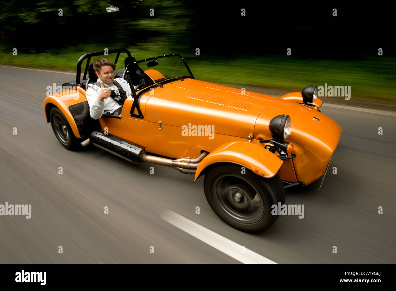 CATERHAM SUPERLIGHT ORANGE 2008 Stock Photo - Alamy
