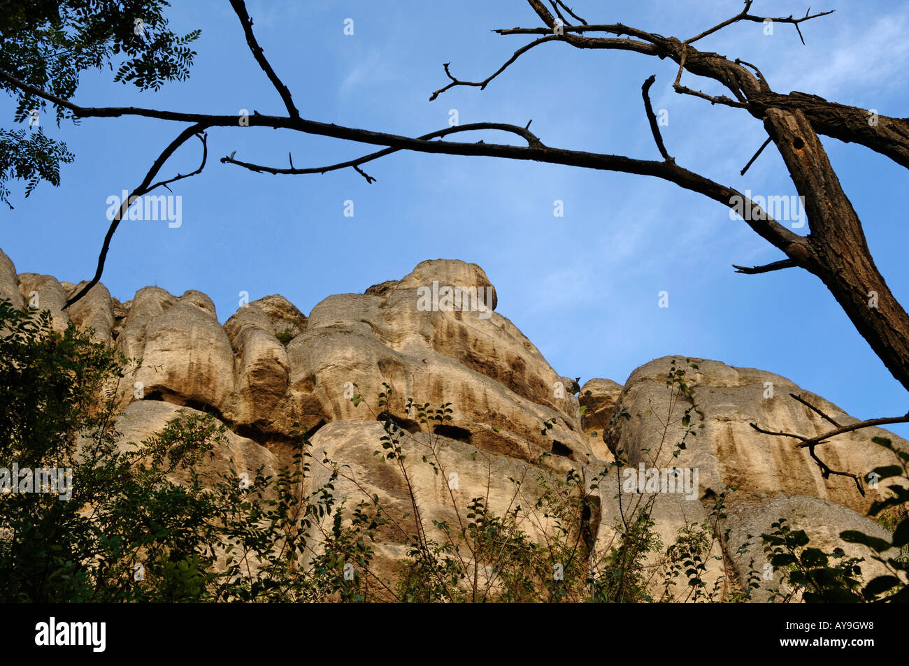 Madara, rock walls Stock Photo - Alamy