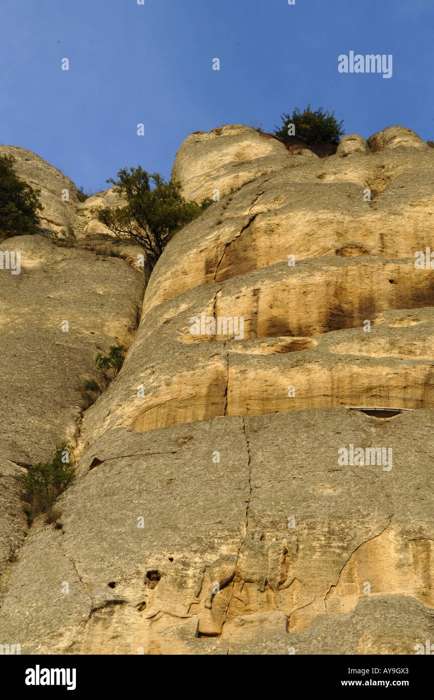 Madara, rock walls, horseman of Madara Stock Photo - Alamy