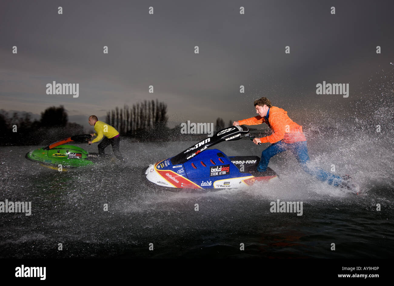 People riding jet skis on hi-res stock photography and images - Alamy