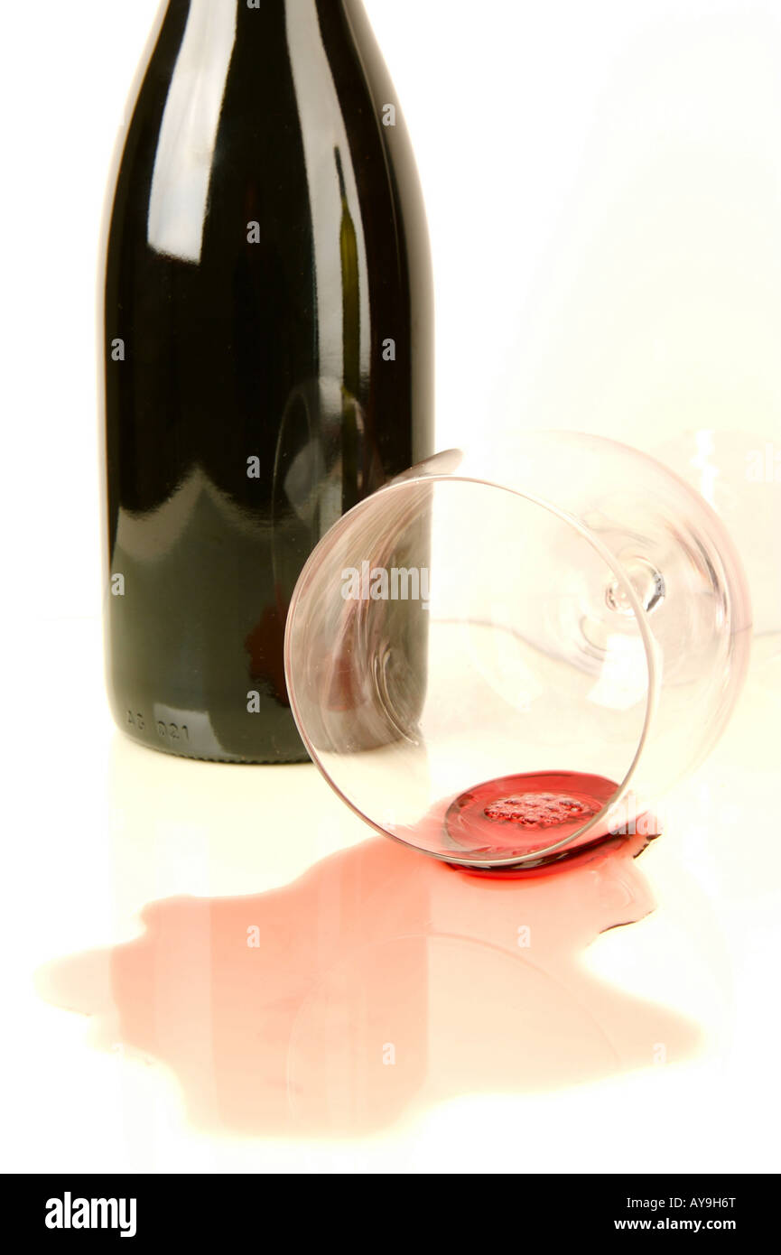 Spilt wine bottles hi-res stock photography and images - Alamy