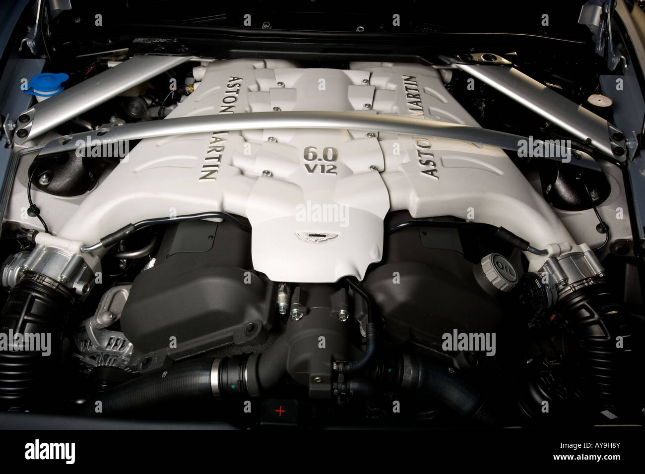 ASTON MARTIN DBS SILVER 2008 Stock Photo - Alamy