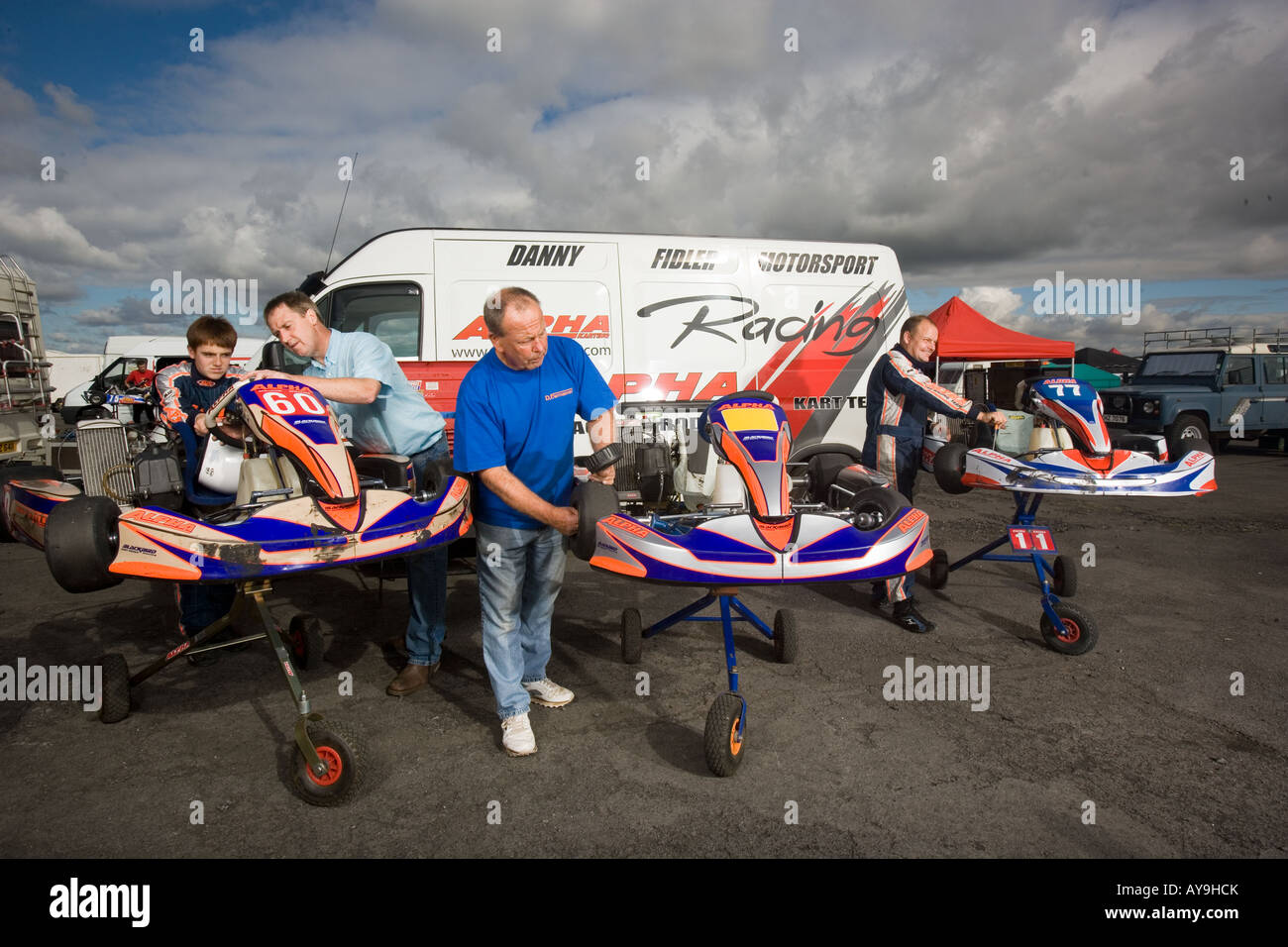 ALPHA GO CART TRACK DAY Stock Photo - Alamy