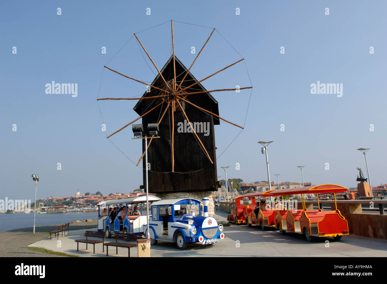 Nessebar wind mill hi-res stock photography and images - Alamy
