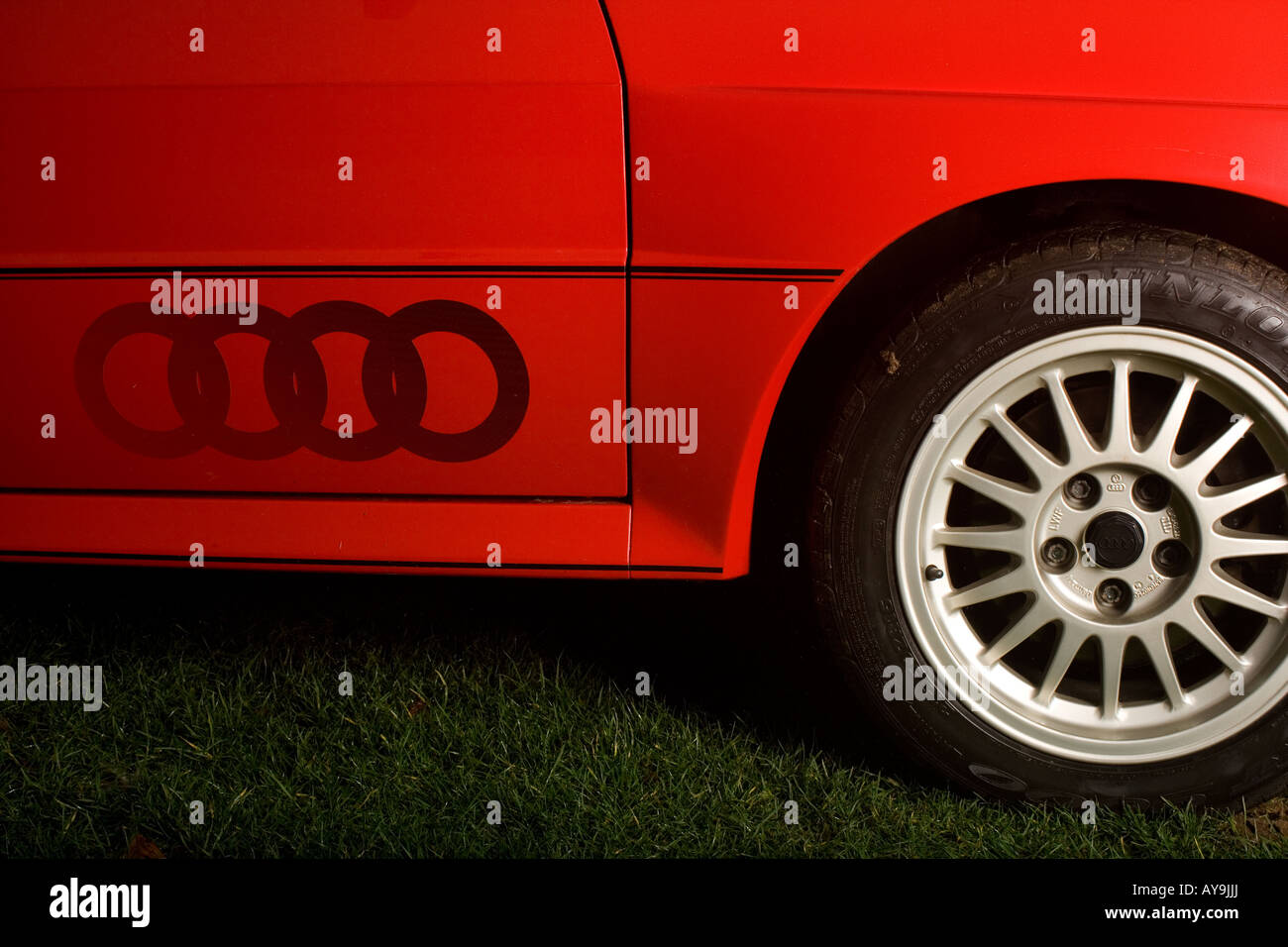 AUDI QUATTRO RED 2008 Stock Photo - Alamy