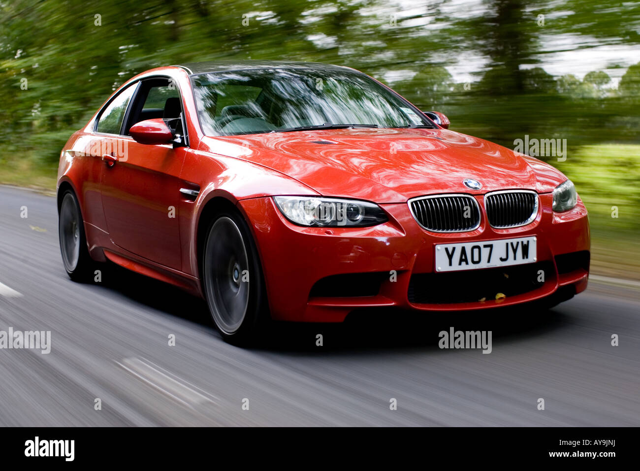 BMW M3 IN RED Stock Photo - Alamy