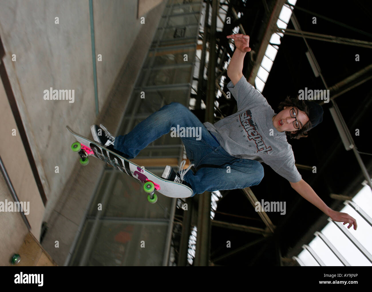 There is an indoor scating ramp in Amsterdam It is built in a former ...