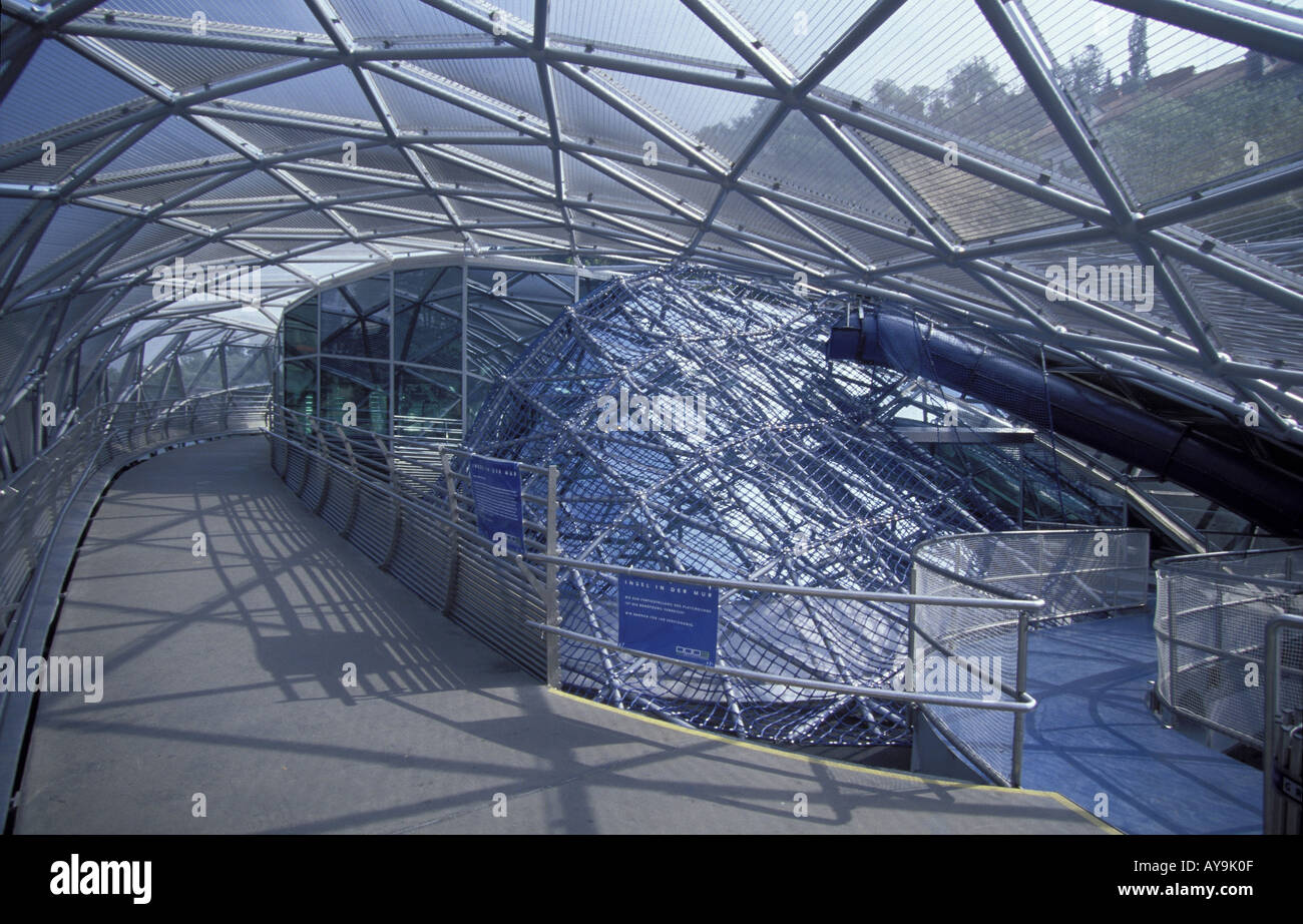 Graz Murinsel Innenansicht Stock Photo - Alamy