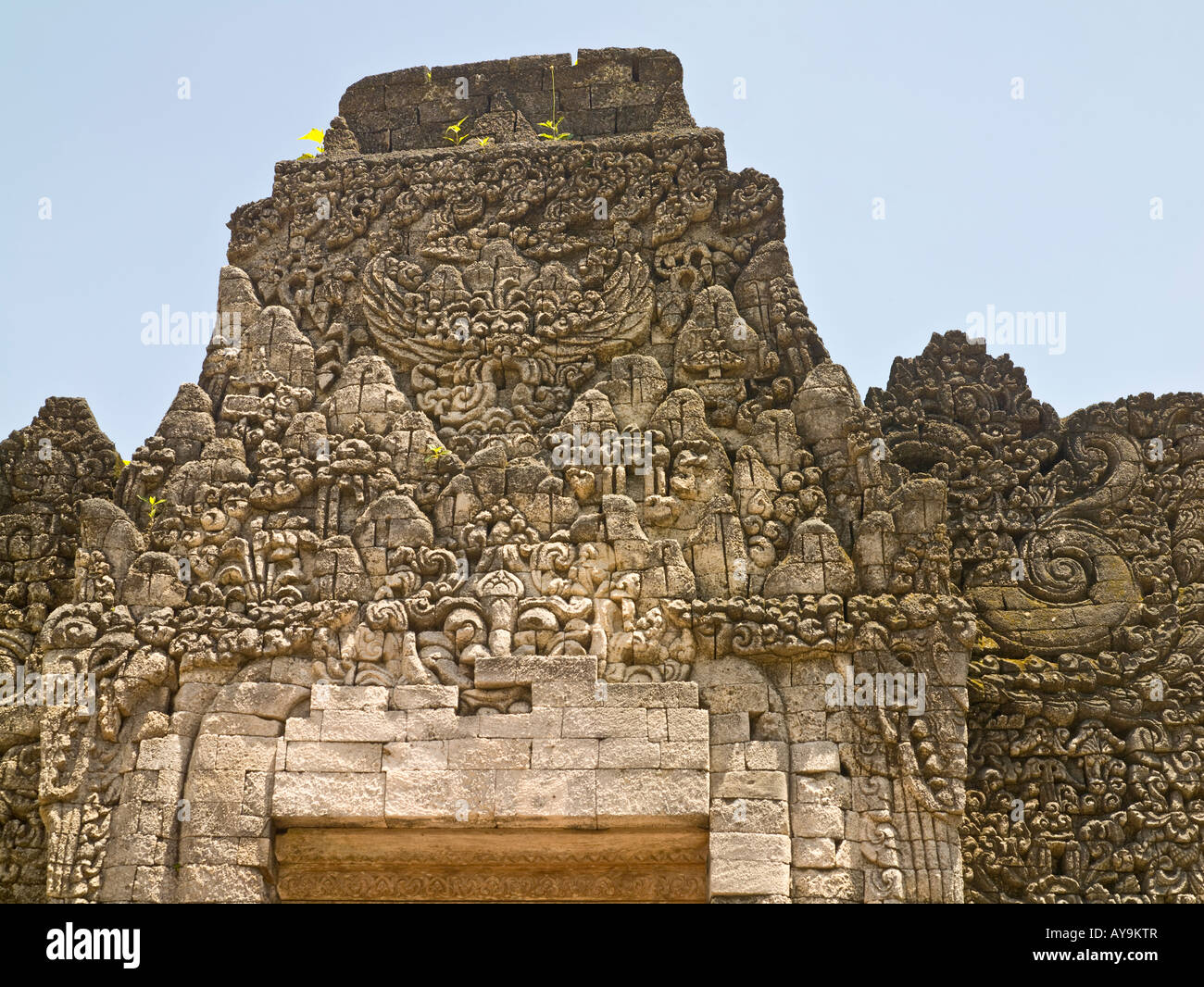 Carved stone gate, Shrine of Sendang Duwur, Paciran, Java, Indonesia ...