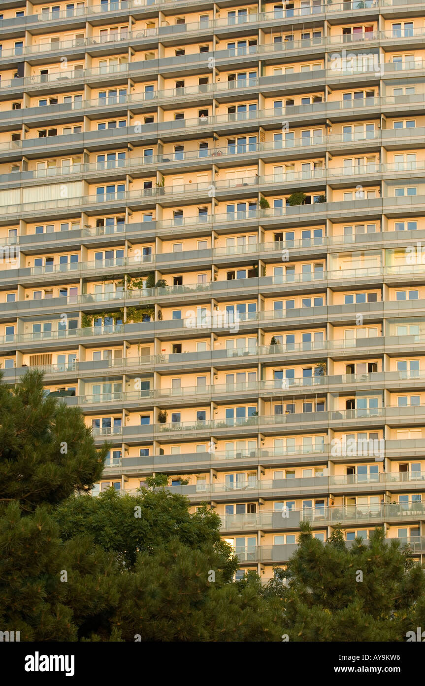 cladding of a modern apartment-house Stock Photo - Alamy
