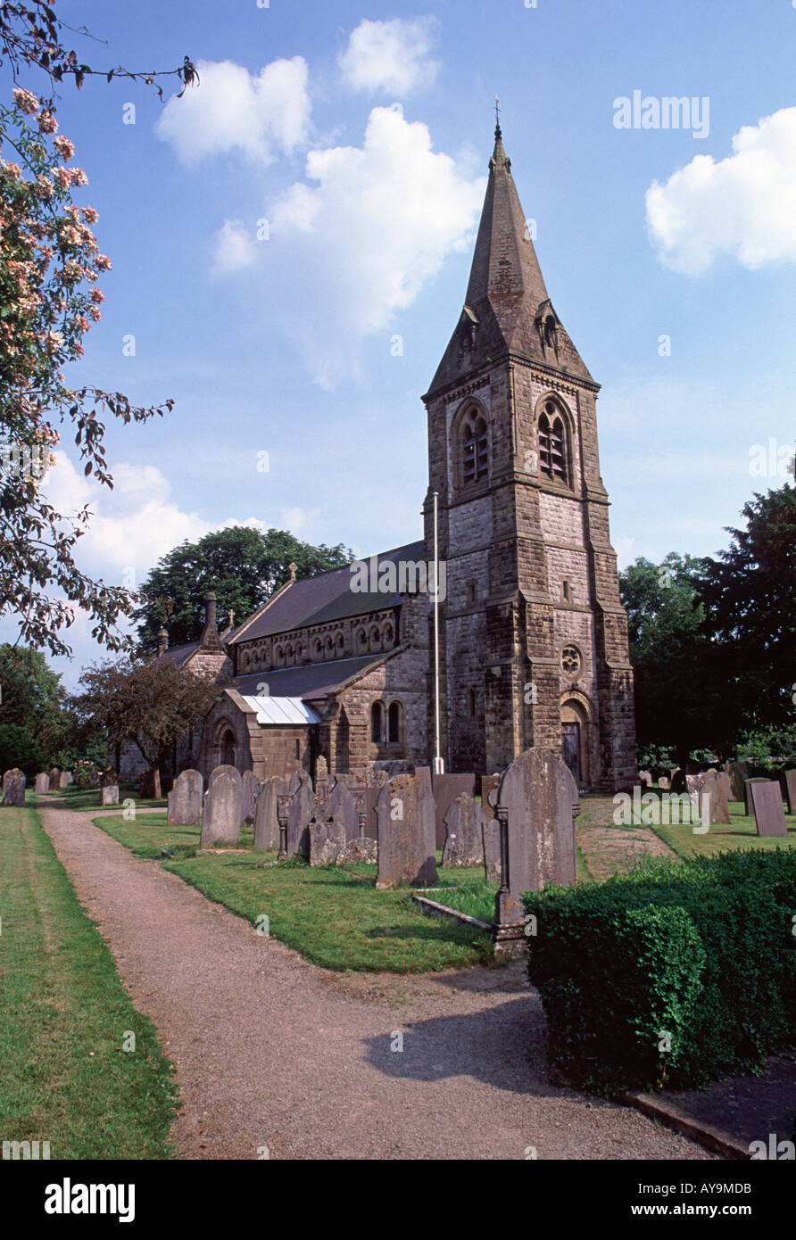 St Peter's church, Parwich, Peak District, Derbyshire Stock Photo - Alamy