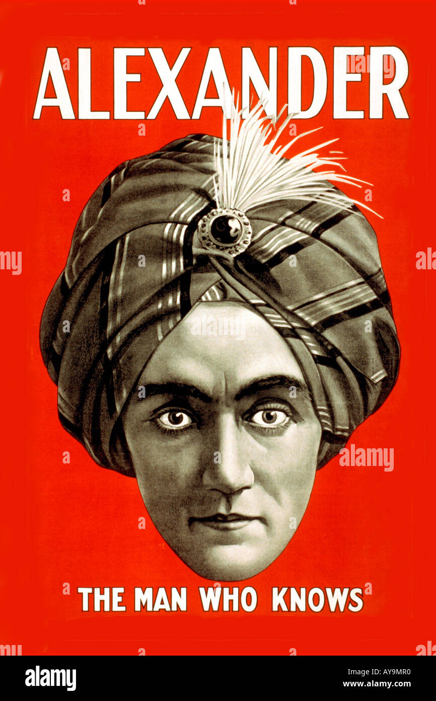 Alexander: The Man Who Knows Stock Photo - Alamy