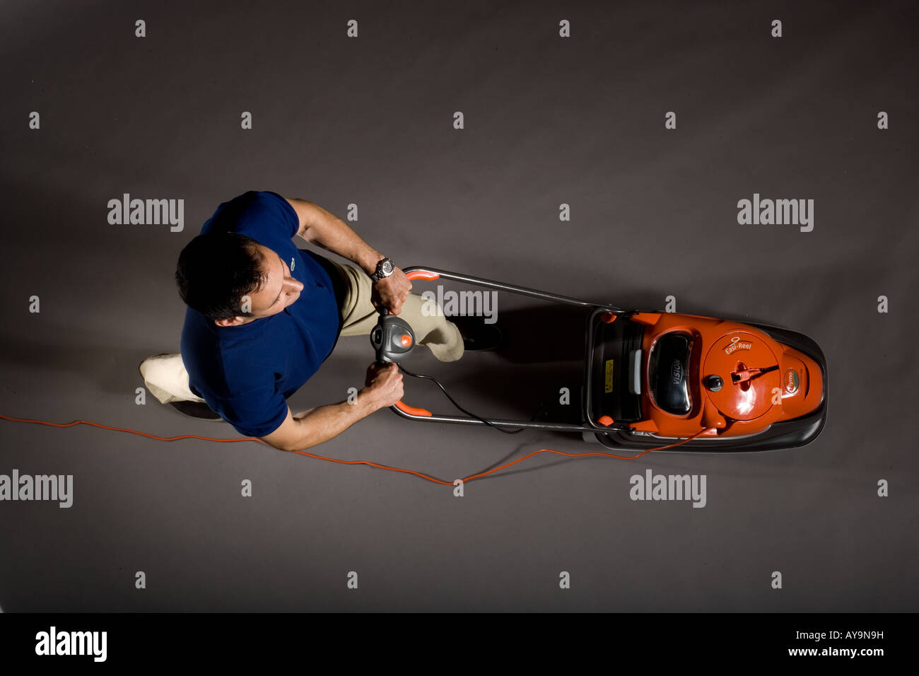 FLYMO VISION COMPACT 330 LAWNMOWER Stock Photo - Alamy