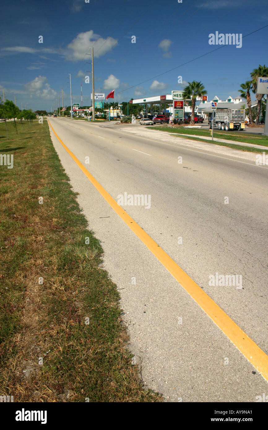 Roadway in Key Largo Florida United States of America Stock Photo - Alamy