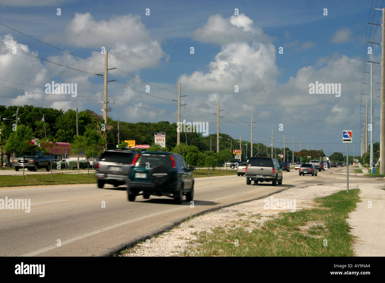 Roadway in Key Largo Florida United States of America Stock Photo - Alamy