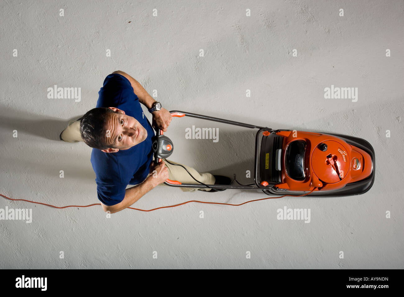FLYMO VISION COMPACT 330 LAWNMOWER Stock Photo - Alamy