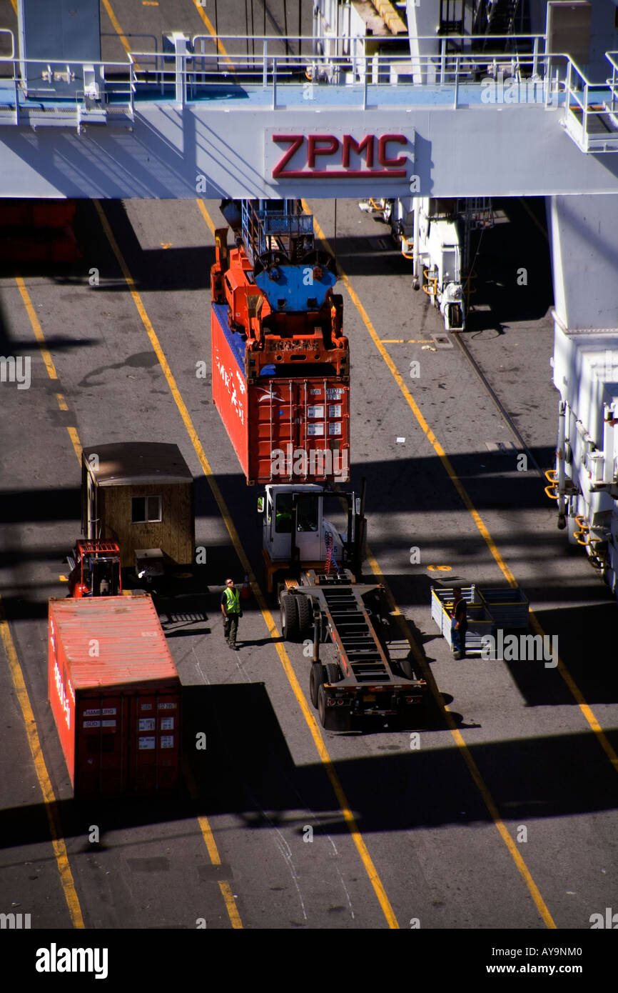 Guiding unloading container dock hi-res stock photography and images ...