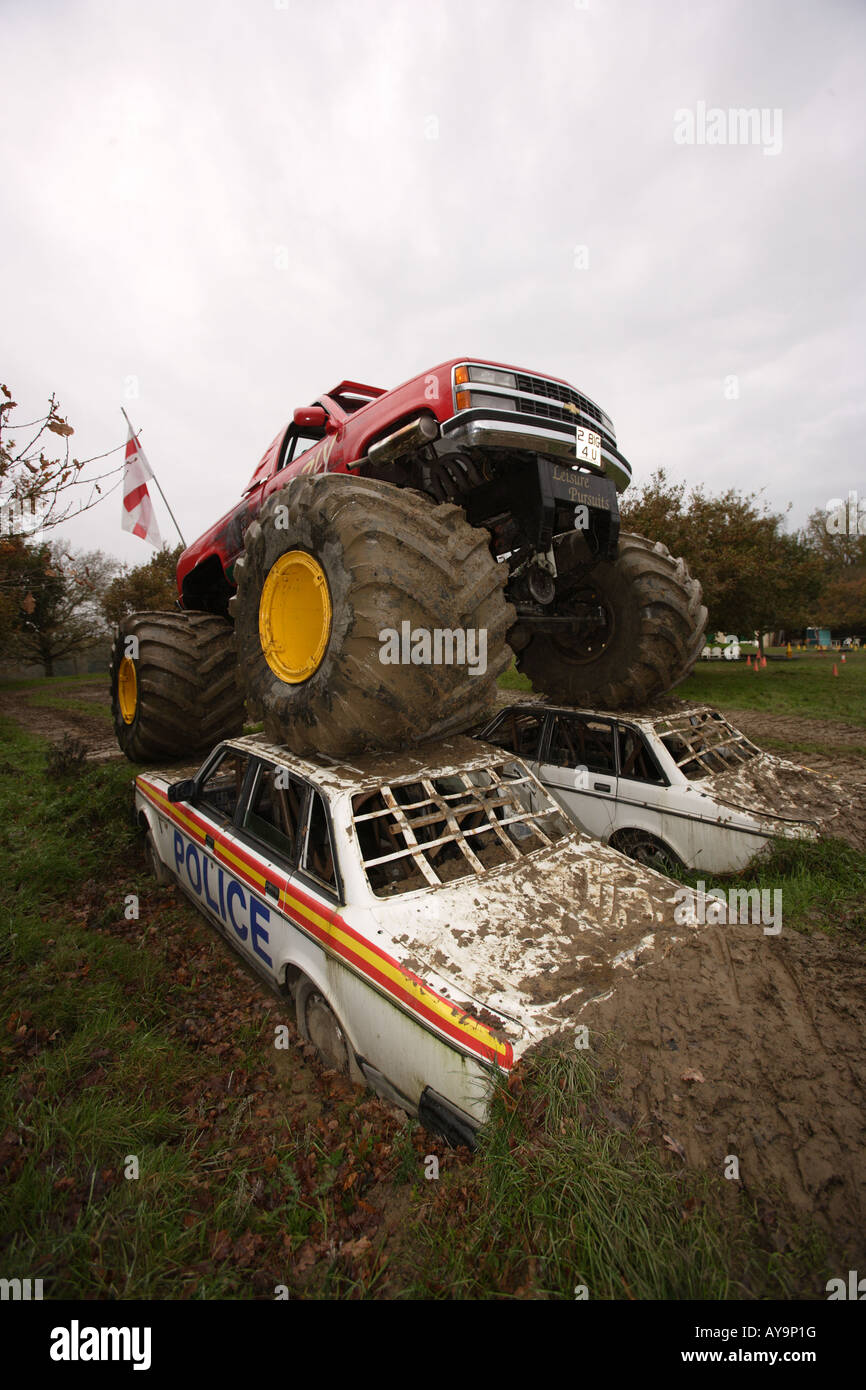 MONSTER TRUCK RED Stock Photo - Alamy