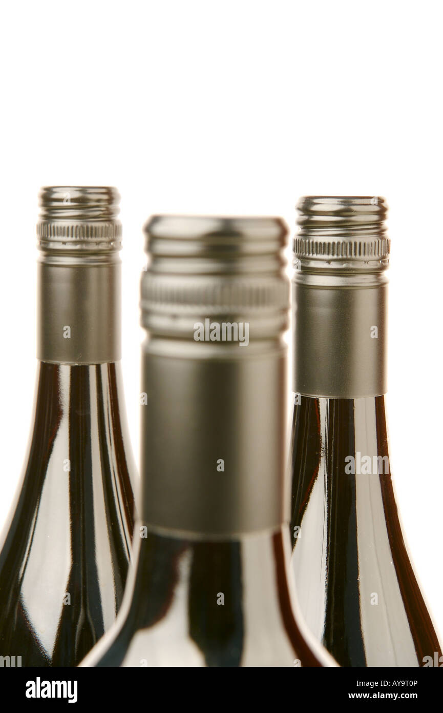 Red Wine Bottles Stock Photo - Alamy