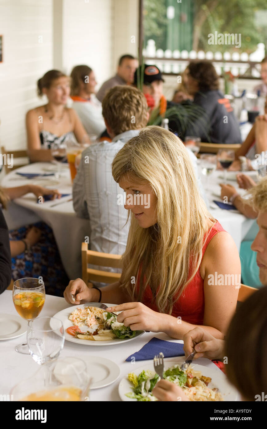 Luncheon tea break rest eat restaurant gathering meal hi-res stock ...