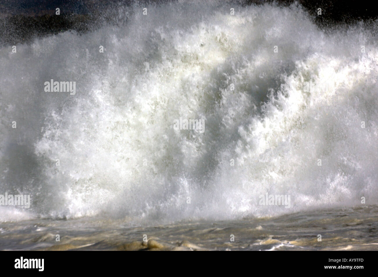 ocean white water waves at the Wedge Newport Beach California Stock ...