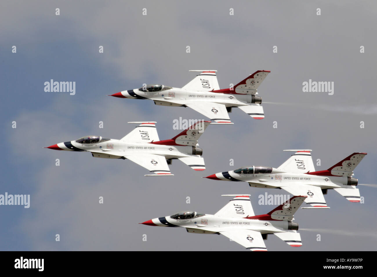 US Thunderbirds Display Team, Fairford 2007 Stock Photo - Alamy
