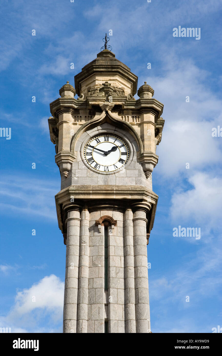 The William Miles clock tower in Queen Street Exeter Devon England ...