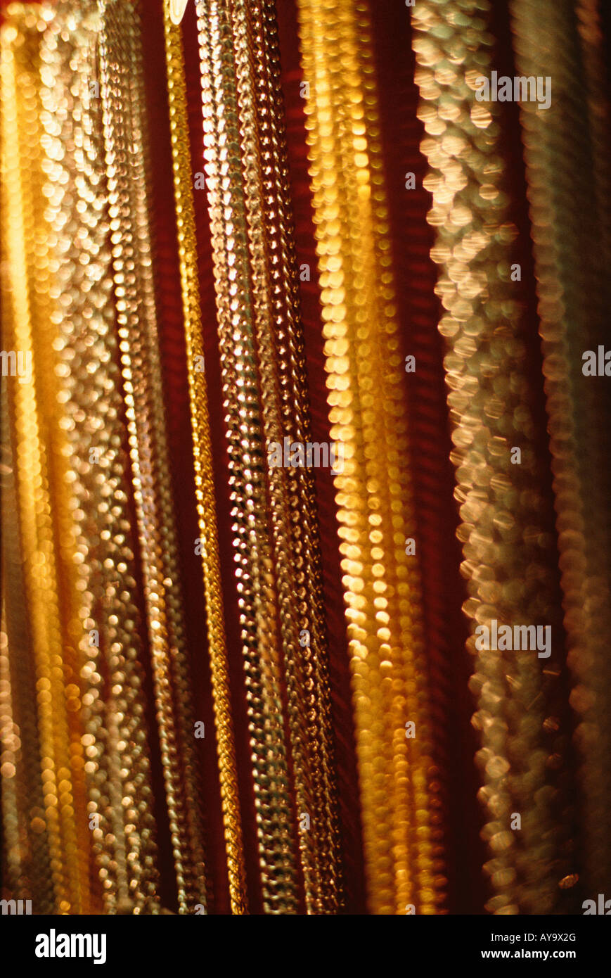 Shiny Metal Chains Stock Photo - Alamy