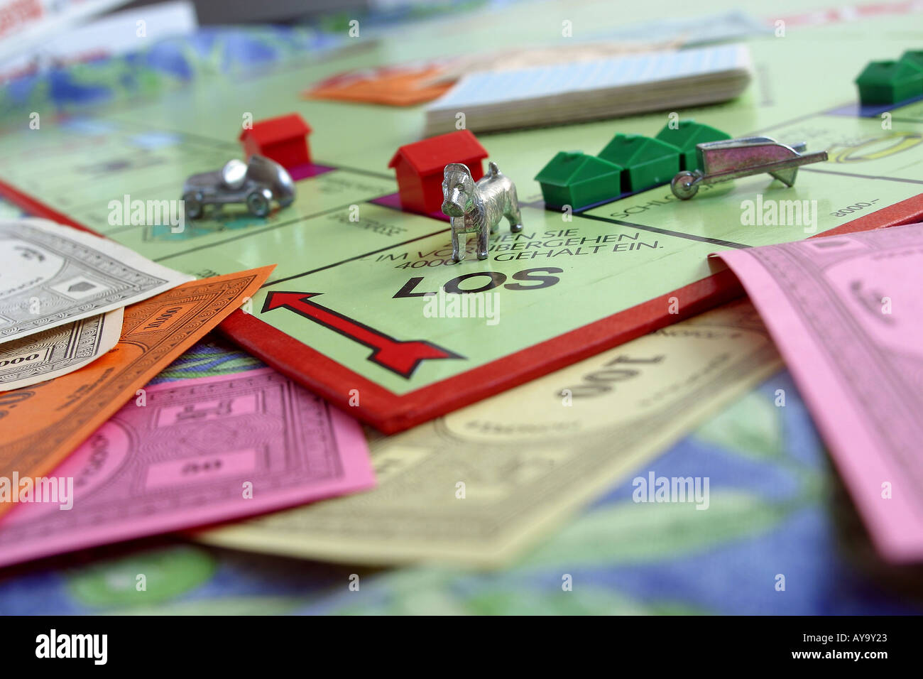 Monopoly Spielbrett Los Feld Stock Photo - Alamy