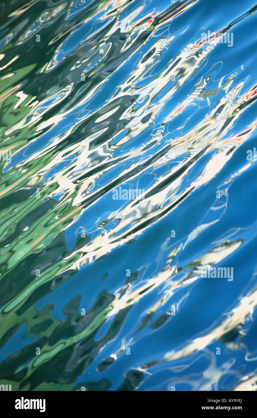 Reflections on Water Surface Stock Photo - Alamy