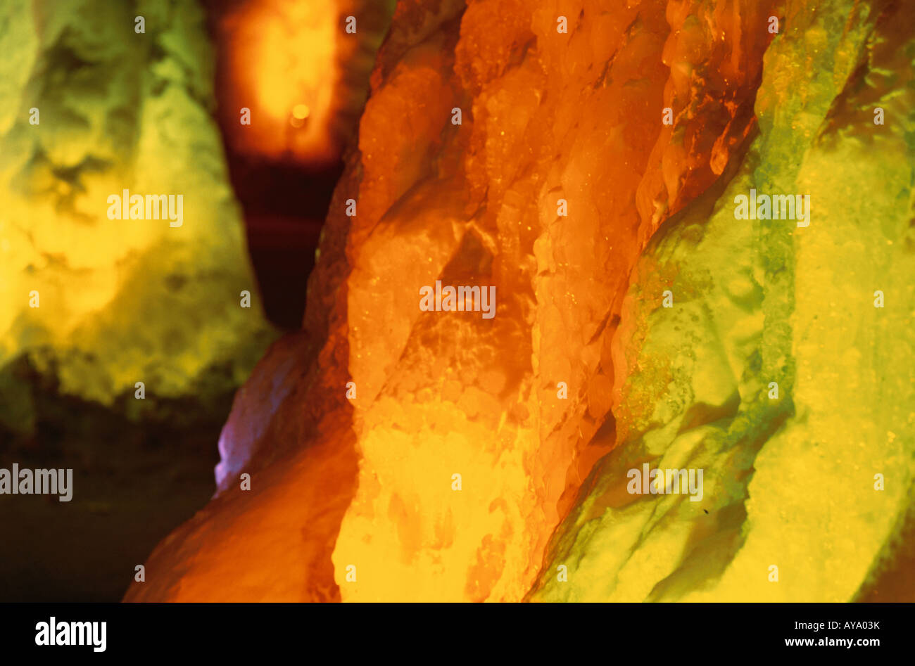 Ice Formations in Colors Stock Photo - Alamy