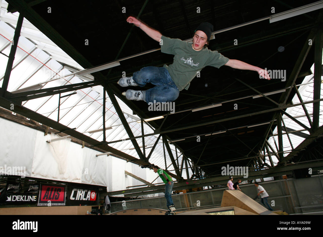 There is an indoor scating ramp in Amsterdam. It is built in a former ...