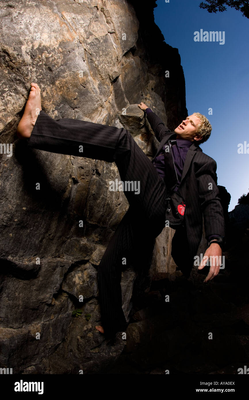 CLIMBER TIM EMMETT Stock Photo - Alamy