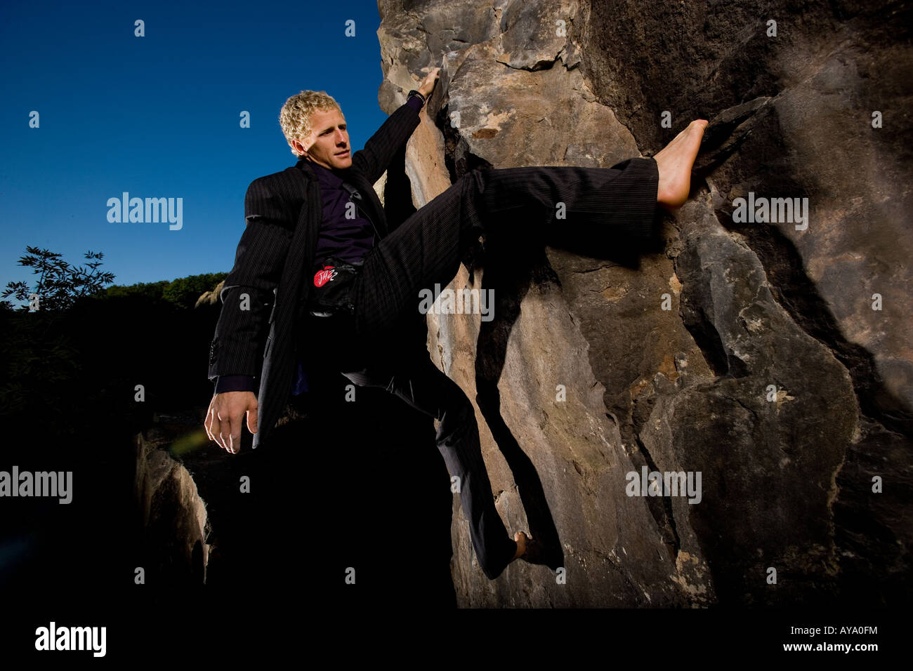 CLIMBER TIM EMMETT Stock Photo - Alamy