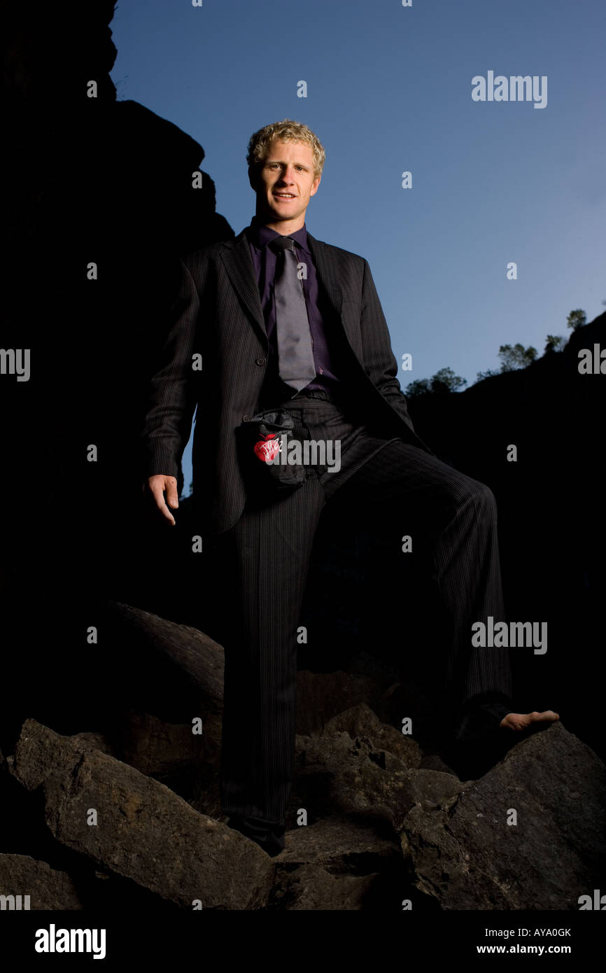 CLIMBER TIM EMMETT Stock Photo - Alamy
