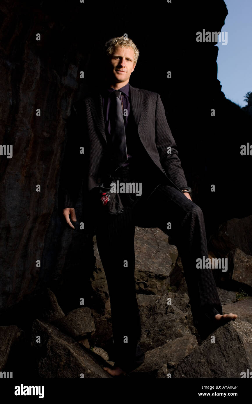 CLIMBER TIM EMMETT Stock Photo - Alamy