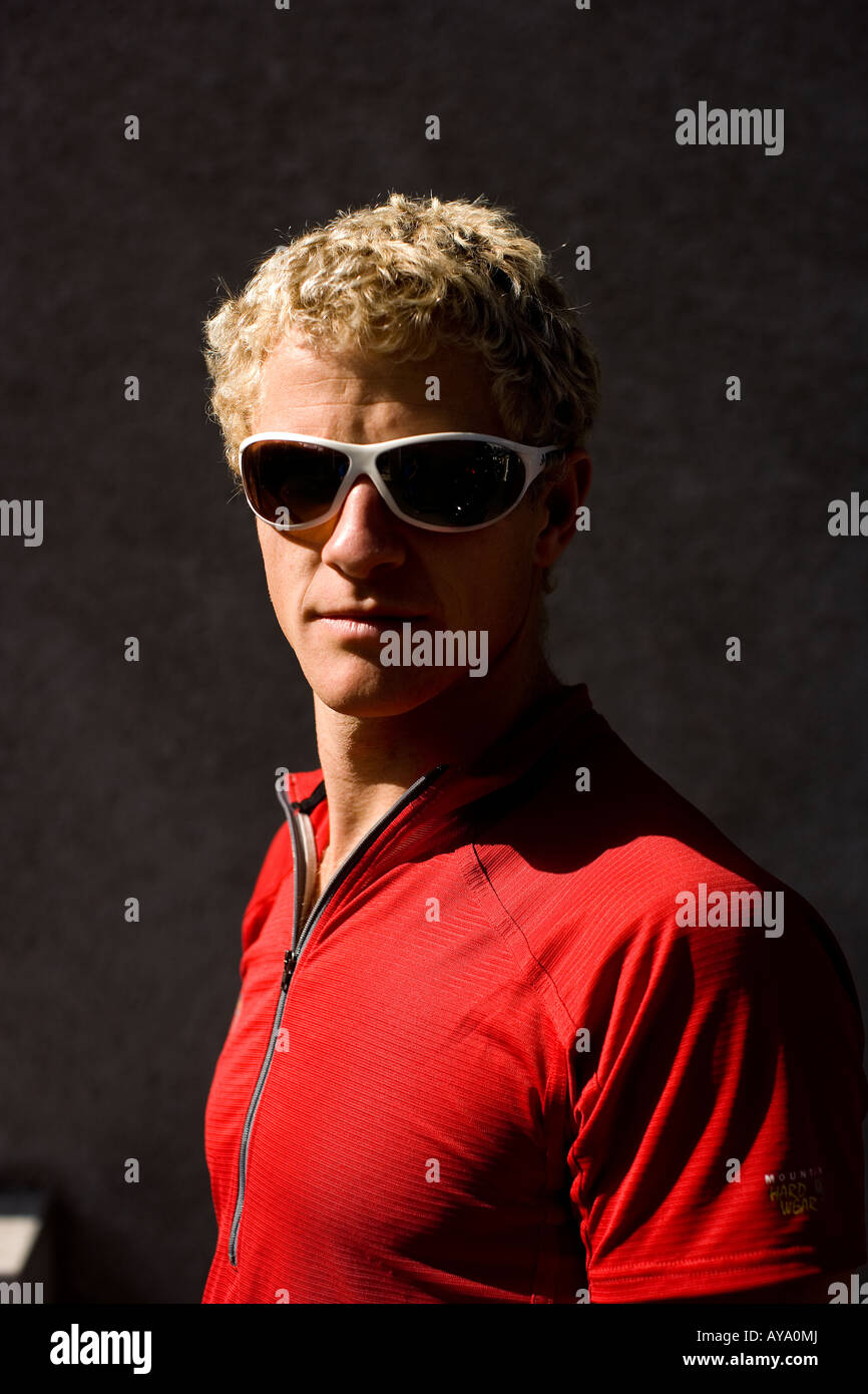 CLIMBER TIM EMMETT Stock Photo - Alamy