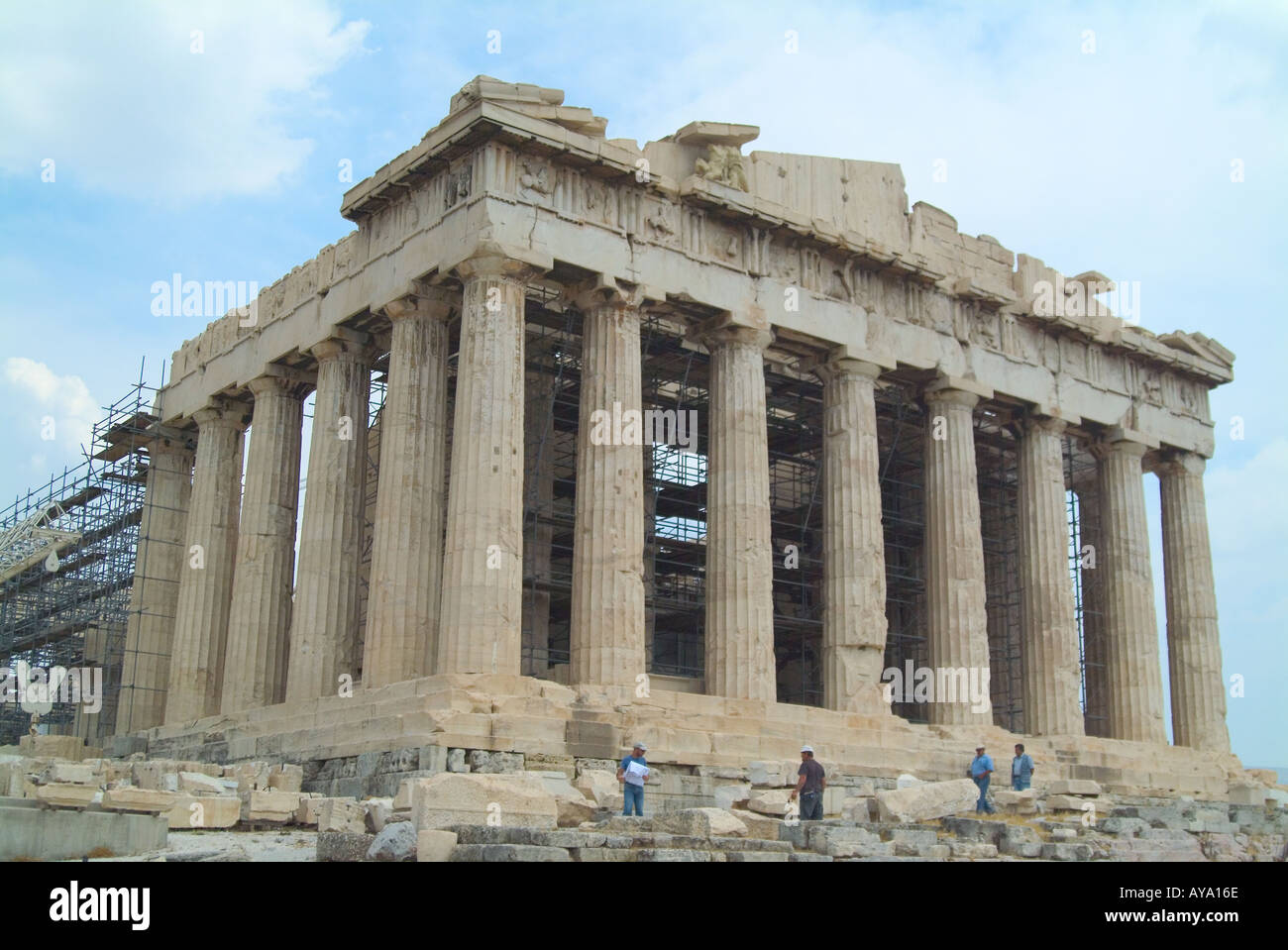 Greece Athens Temple of Zeus Parthenon Stock Photo - Alamy