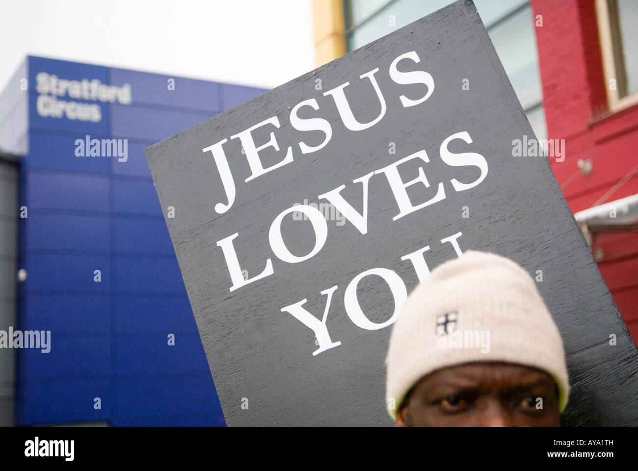 Man street preacher preaching hi-res stock photography and images - Alamy