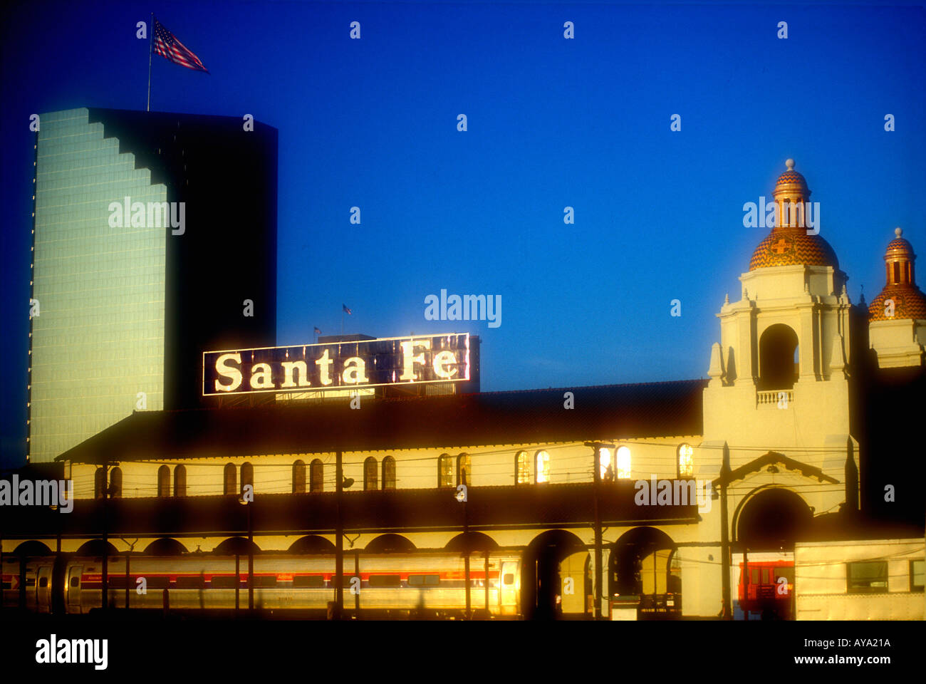 Santa Fe Railroad Station San Diego California USA Stock Photo - Alamy