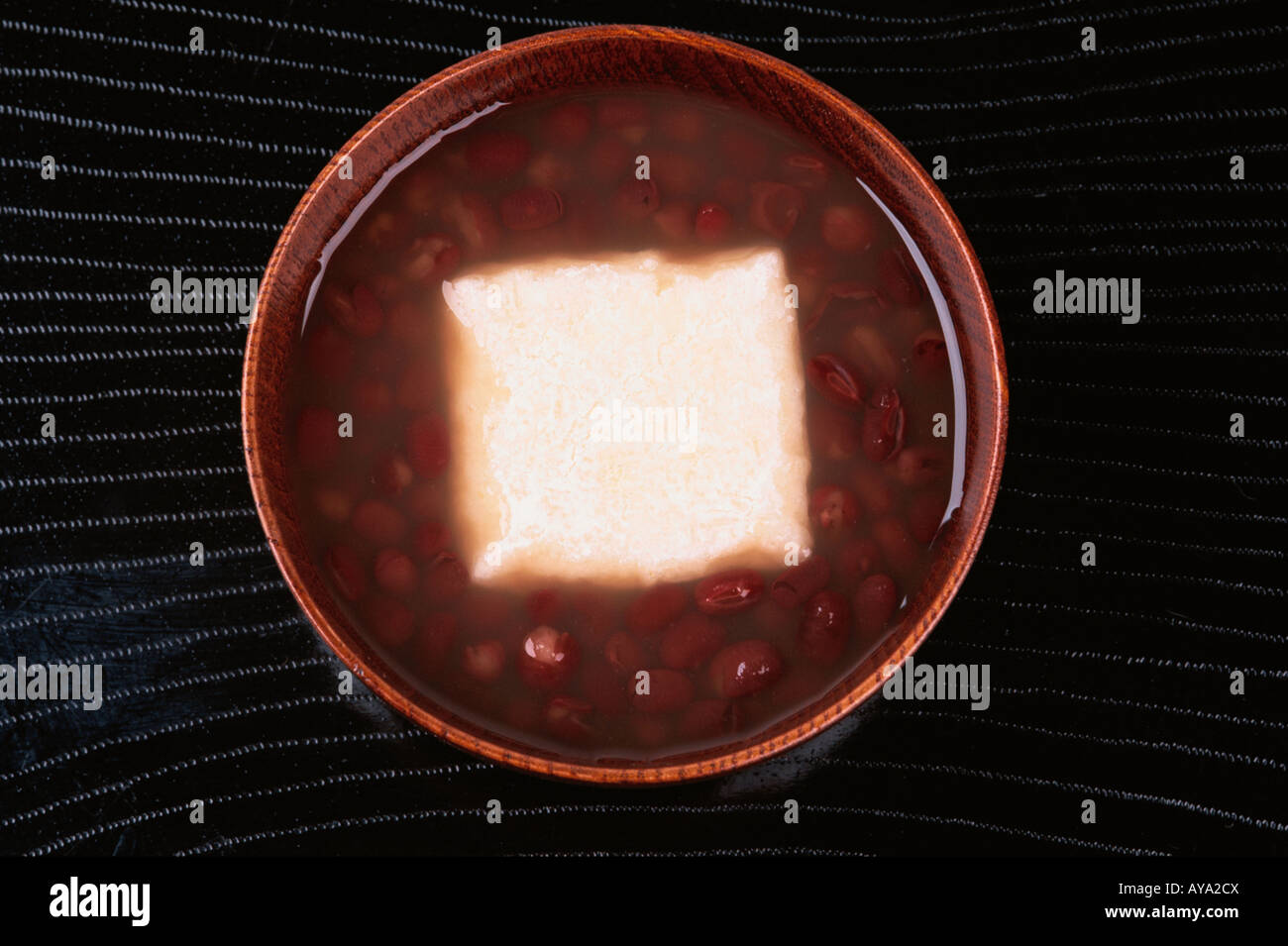 Bowl of Zoni with Red Beans Stock Photo - Alamy