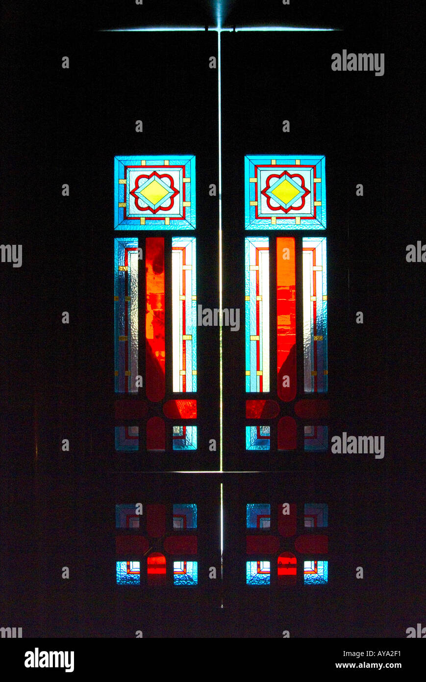Greece Athens Cathedral Stained Glass Stock Photo - Alamy